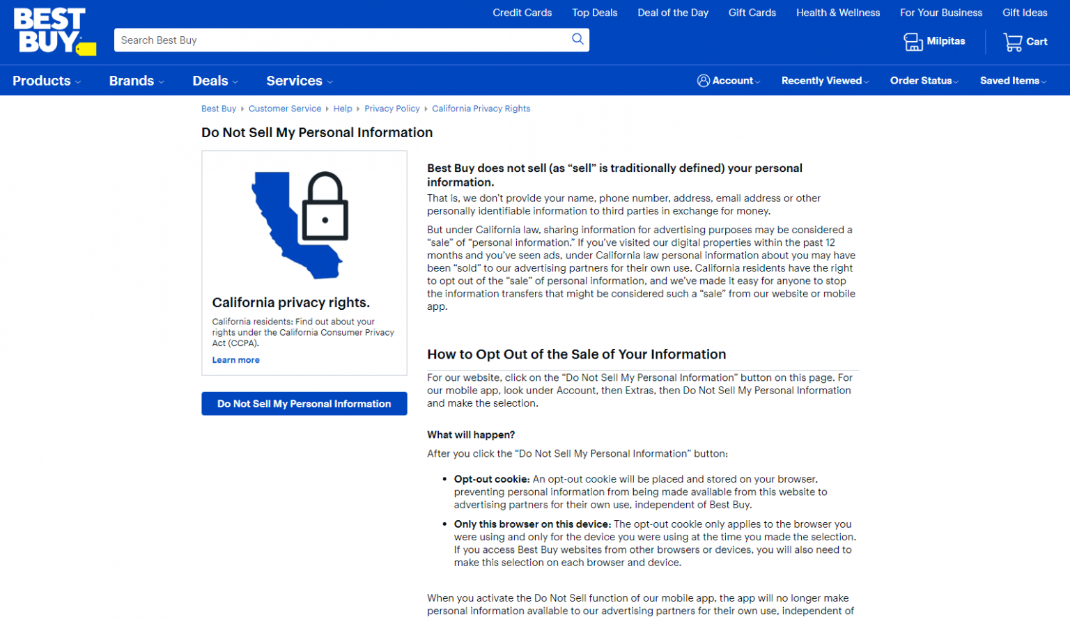 20 Examples of “Do Not Sell My Personal Information” Page | Plumrocket Blog