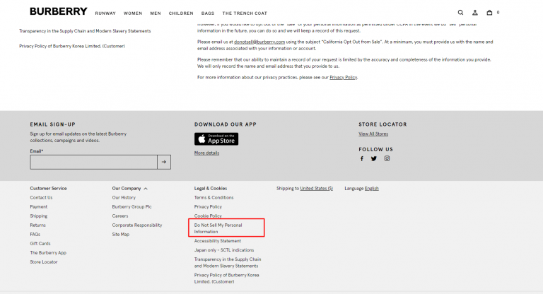 20 Examples of “Do Not Sell My Personal Information” Page | Plumrocket Blog