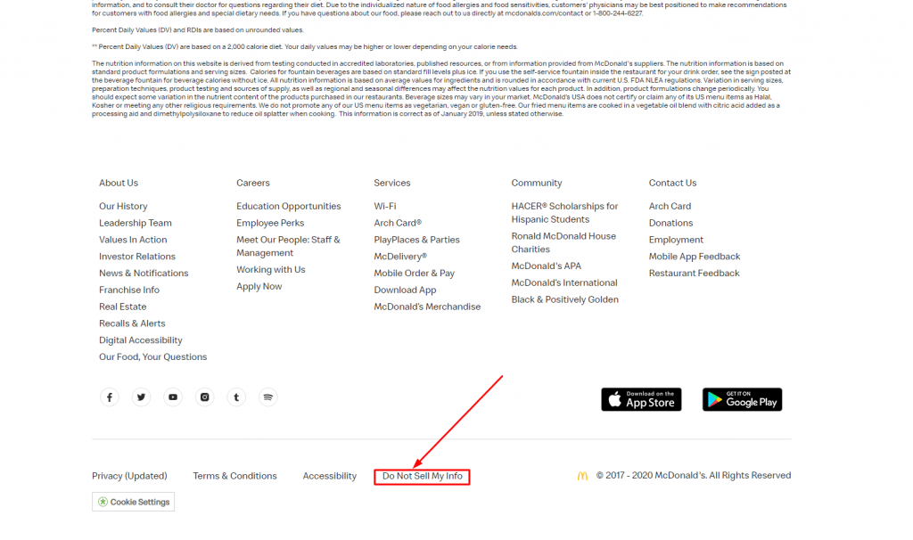 20 Examples of “Do Not Sell My Personal Information” Page | Plumrocket Blog