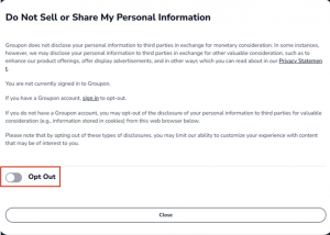 20 Examples of “Do Not Sell or Share My Personal Information” Page