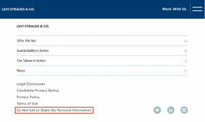 20 Examples of “Do Not Sell or Share My Personal Information” Page