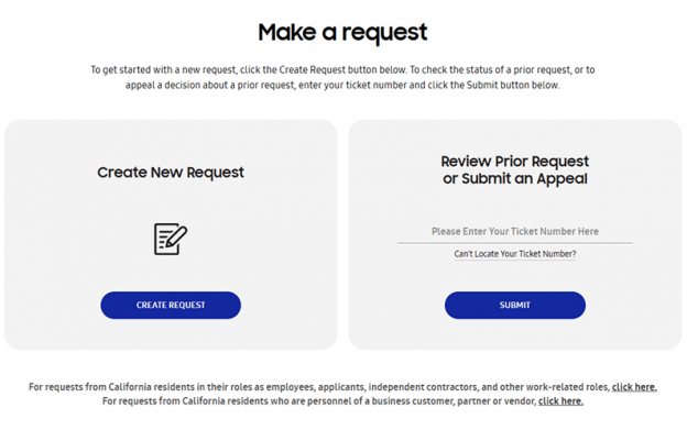 20 Examples of “Do Not Sell or Share My Personal Information” Page