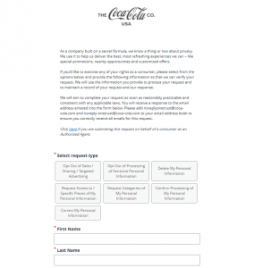 20 Examples of “Do Not Sell or Share My Personal Information” Page