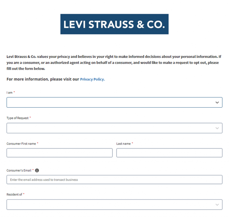 20 Examples of “Do Not Sell or Share My Personal Information” Page