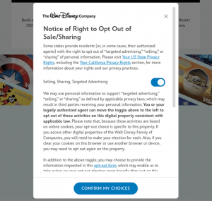 20 Examples of “Do Not Sell or Share My Personal Information” Page