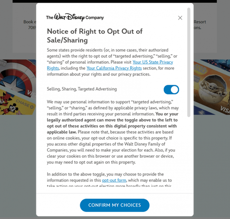 20 Examples of “Do Not Sell or Share My Personal Information” Page