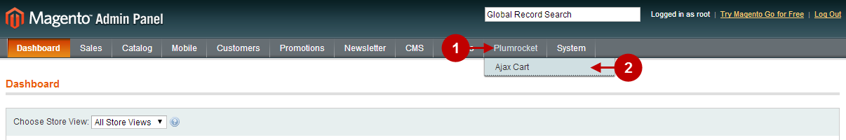 How To Configure Magento Ajax Cart Extension V1x Magento Ajax Cart V1x Configuration
