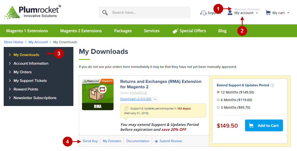 Magento License Installation - Plumrocket Documentation