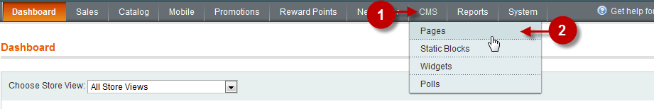 Step 6: Editing static pages (About us, FAQ, etc...) - Plumrocket Documentation