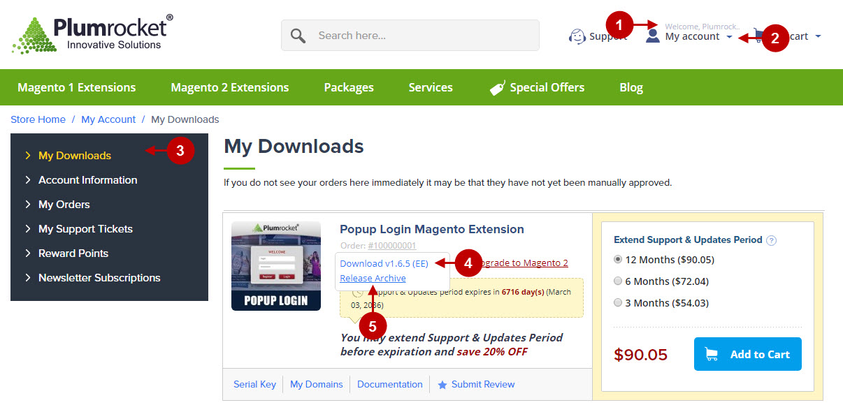 How to Update Magento Popup Login Extension v1.x Magento Popup Login v1.x Updating - Plumrocket ...