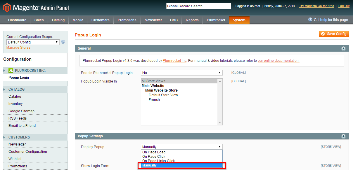 Magento Popup Login v1.x Developer Guide & API Reference - Plumrocket Documentation