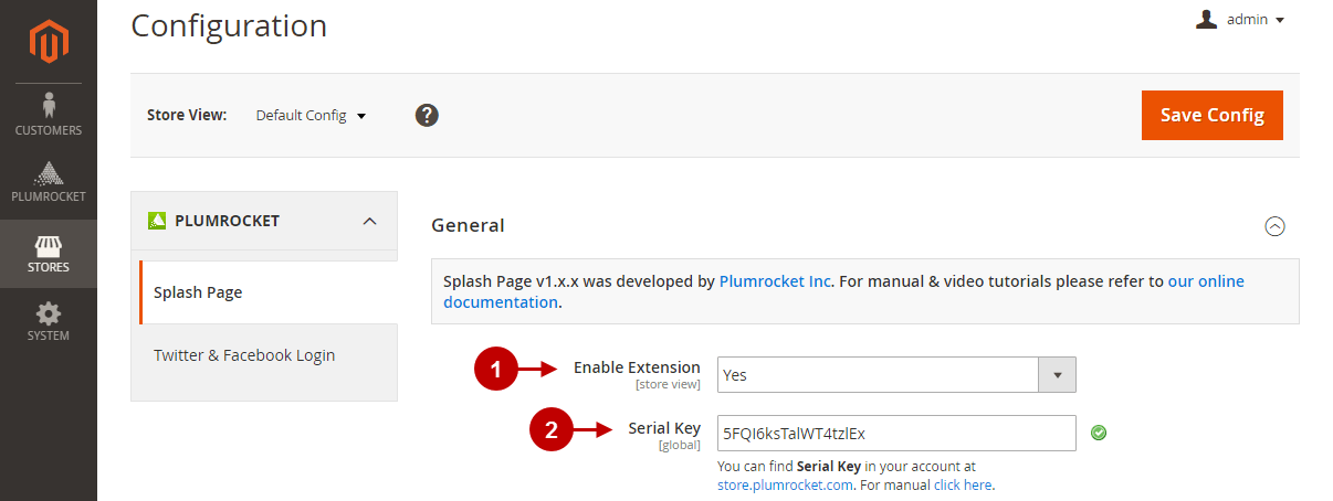 How to Configure Magento 2 Splash Page Extension v1.x Magento 2 Splash Page v1.x Configuration ...