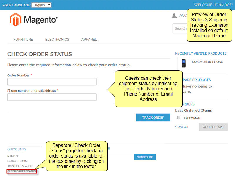 Magento Order Status And Shipping Tracking V1x Overview Plumrocket
