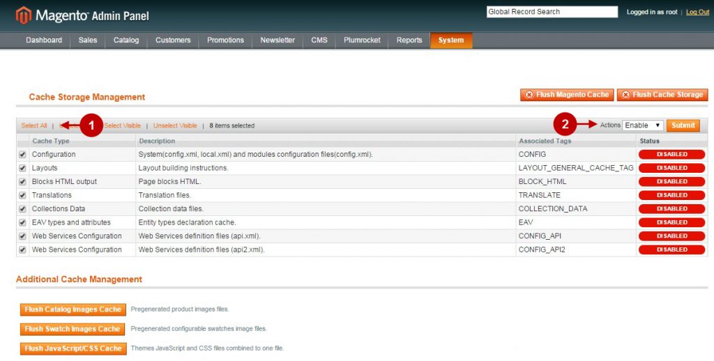 How to Enable Magento Cache - Magento Tutorials for Beginners & Professionals