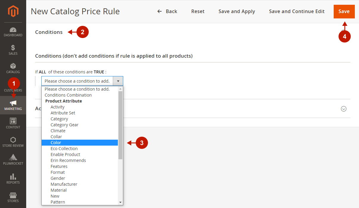 How To Add Product Attribute To Rule Conditions In Magento 2 Magento 4751