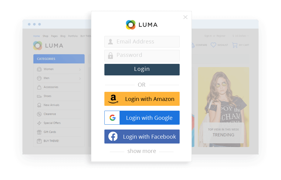 Magento 2 Amazon Login Extension